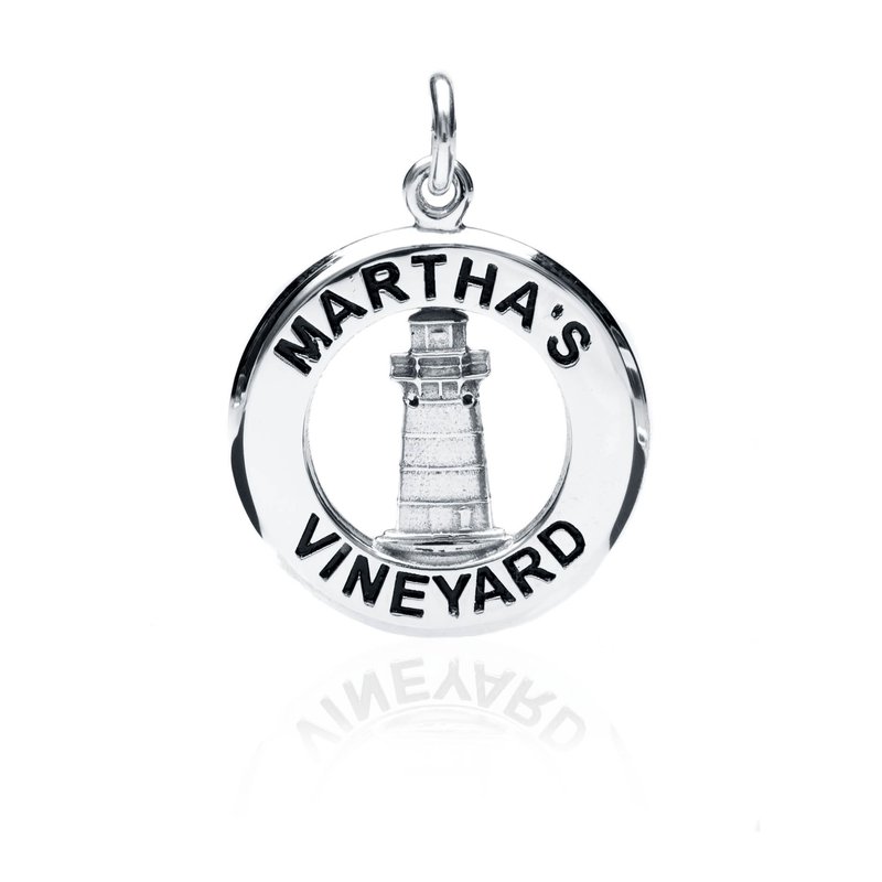 Edgartown Lighthouse Medallion charm EDG LIGHT MEDALLION SS - CB Stark ...