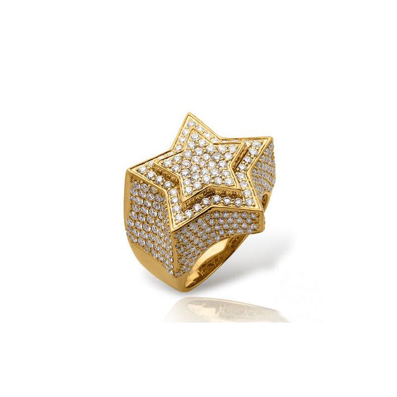 Diamond star ring hip hop store