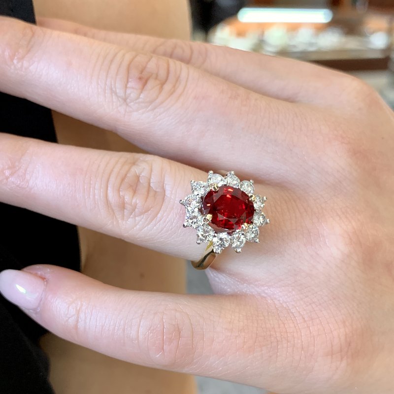 Red Spinel Ring