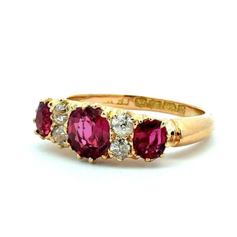 Signature Estate English Victorian Ruby & Diamond Band 802-00239 ...