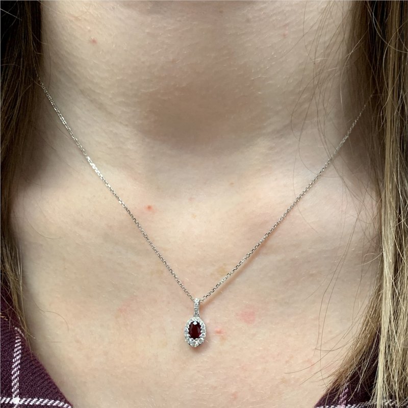 Moses Signature Ruby Necklace 230-00226 - Moses Jewelers