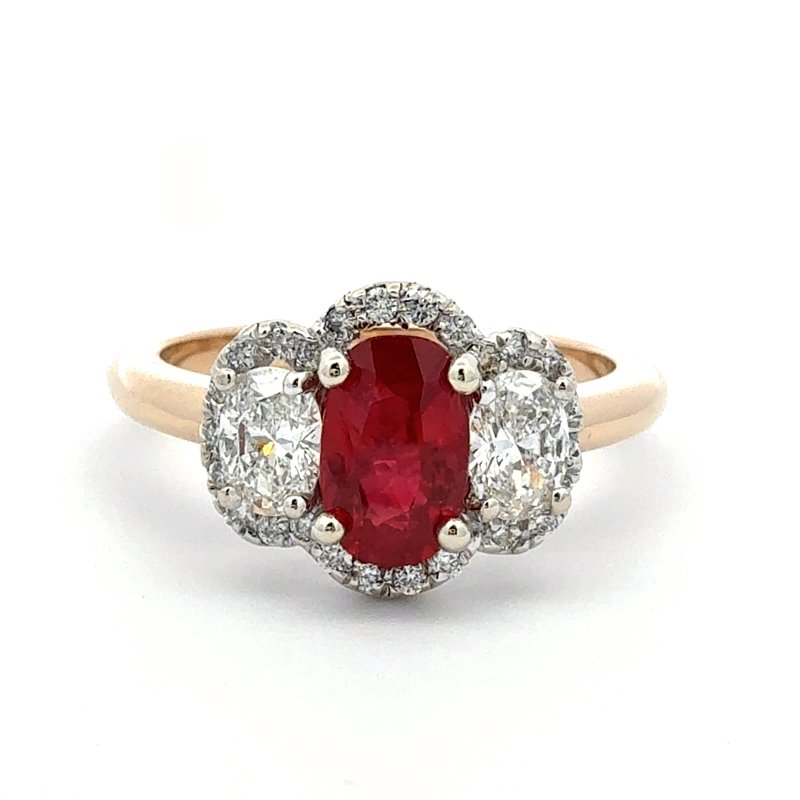 Moses Signature "Pigeon's Blood" Burma Ruby Ring 200-07125 - Moses Jewelers