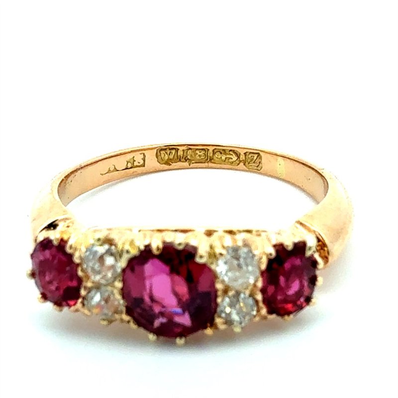 Signature Estate English Victorian Ruby & Diamond Band 802-00239 ...