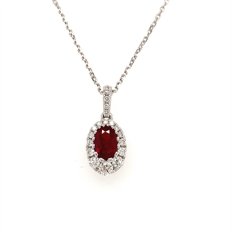 Moses Signature Ruby Necklace 230-00226 - Moses Jewelers
