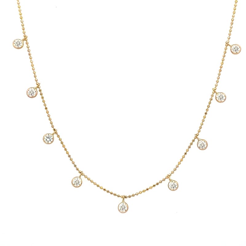 Moses Signature Diamond-Drop Station Necklace 160-14709 - Moses Jewelers