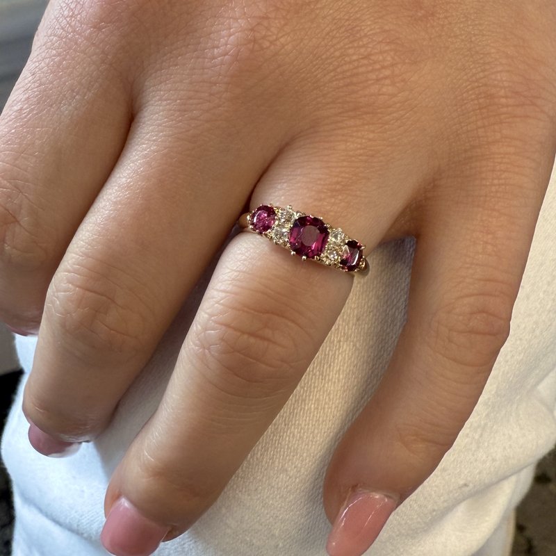 Signature Estate English Victorian Ruby & Diamond Band 802-00239 ...
