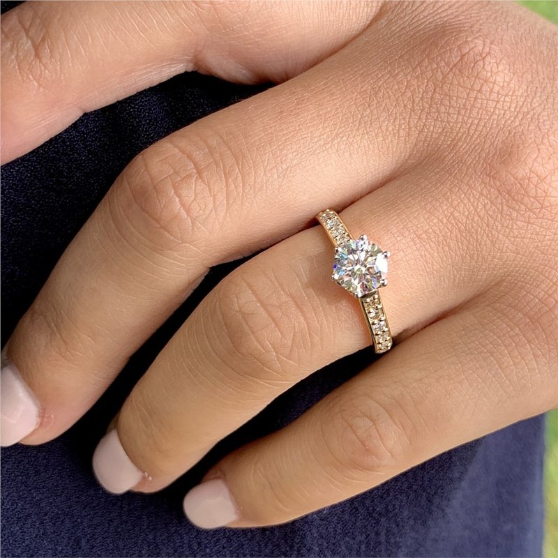 Moses Signature Engagement Ring 100-04585 - Moses Jewelers
