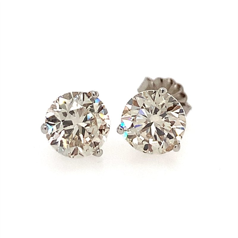 Moses Signature 3.02 Carat TW Diamond Stud Earrings 150-17040 - Moses ...