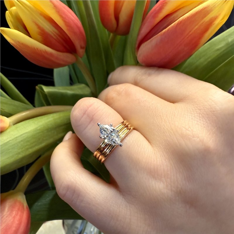 Moses Signature Engagement Ring 100-04616 - Moses Jewelers