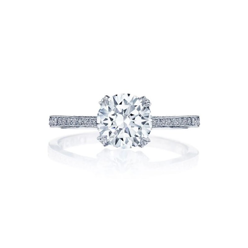 TACORI Platinum Solitaire Round Engagement Ring 100-09466 - Jewelry ...