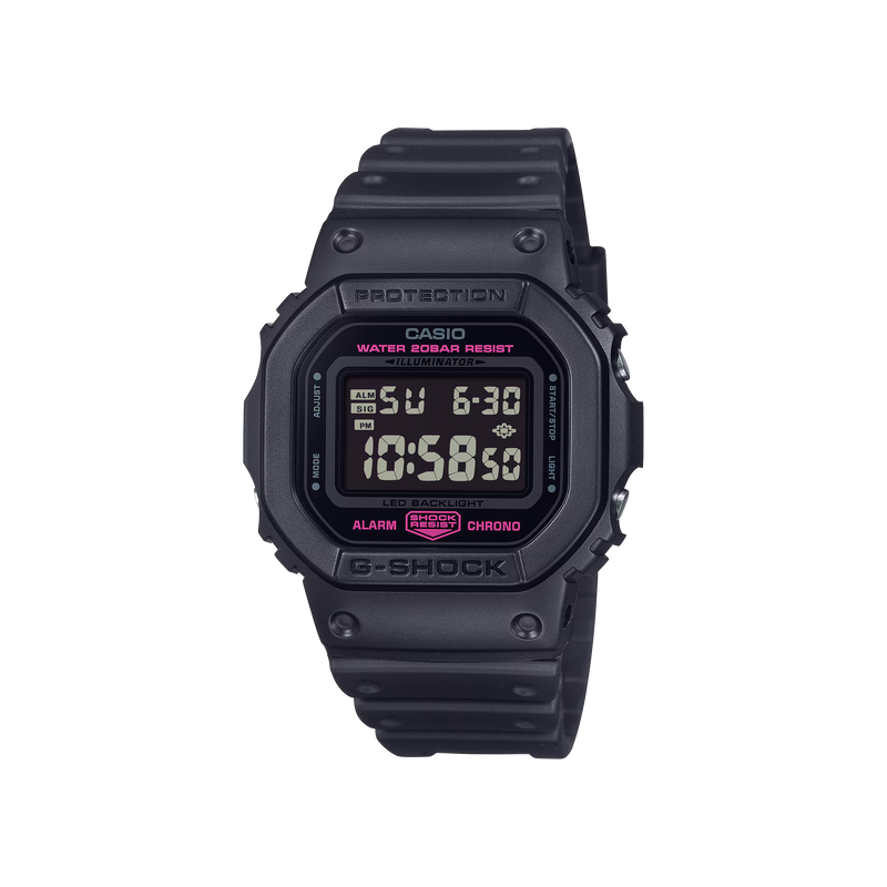 Casio G-Shock Casio America, Inc Resin G-SHOCK-Pink Ribbon Black Bio ...