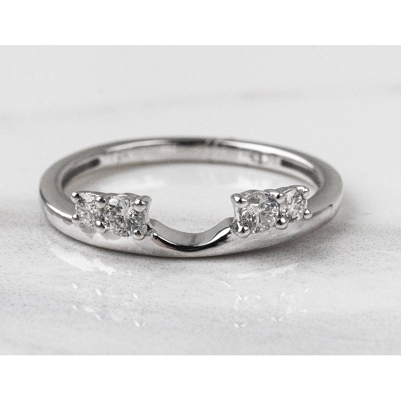 Kesslers 1/4ct. t.w. Warp Ring in 14K White Gold WBWRP353315 - Kesslers ...