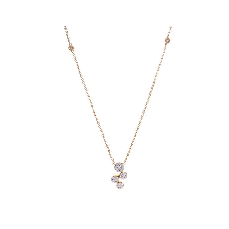 Sky Set 3 4ct T W Newborn Lab Created Diamond Pendant In 14k Yellow