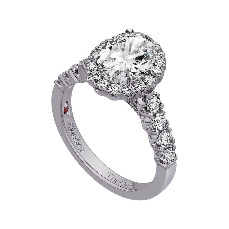 The One 3 4ct T W Diamond Engagement Ring In 14k White Gold