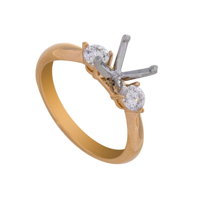 K81 Signature 2/5ct. t.w. Kessler 81 Diamond Engagement Ring in 18K ...