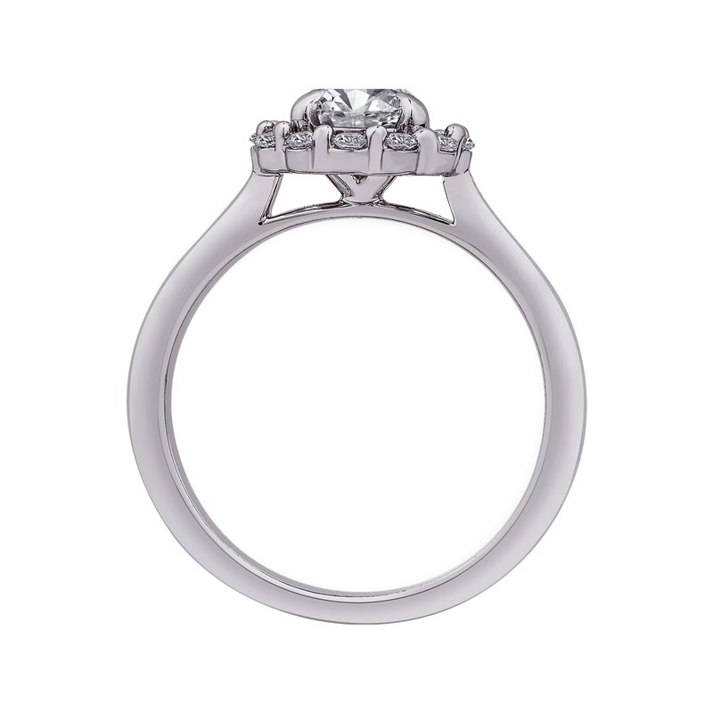 The One 1 4ct T W Diamond Engagement Ring In 14k White Gold
