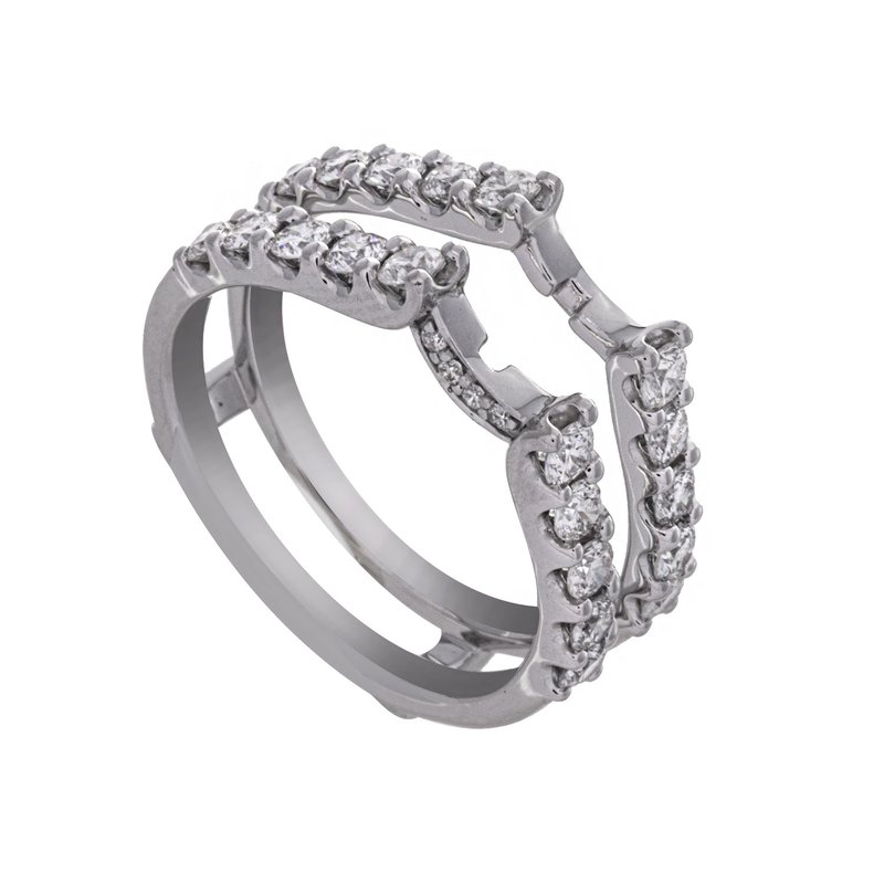 Kesslers 1ct. t.w. Diamond Wedding Guard in 14K White Gold WBGRD337932 ...