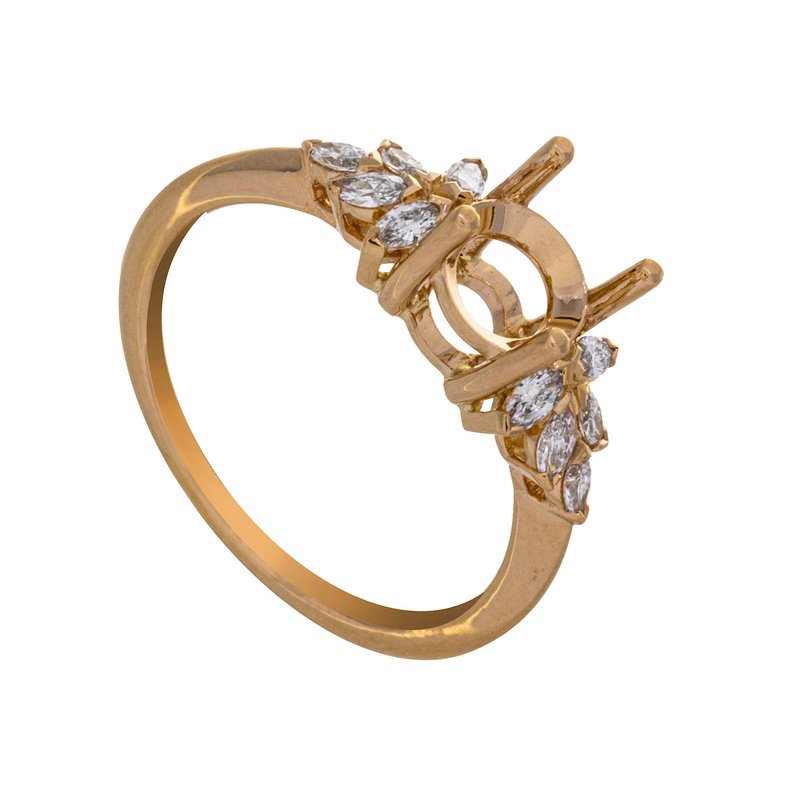 Kesslers 1 4ct T W Diamond Engagement Ring In 14k Yellow Gold