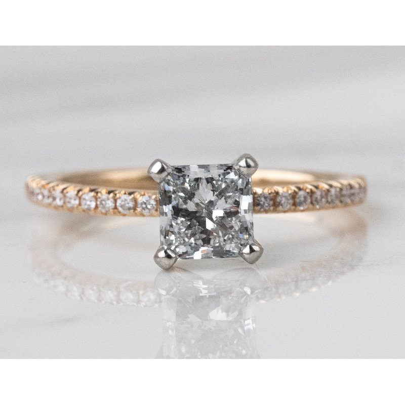 Kesslers 1 1/8ct. t.w. Princess Cut Kessler 81 Newborn Lab Created ...