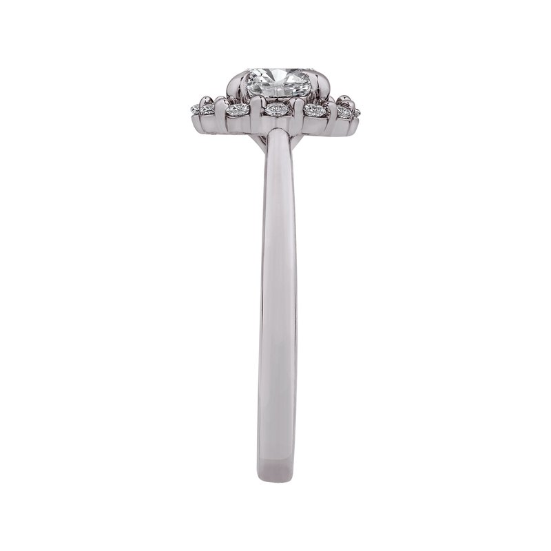 The One 1 4ct T W Diamond Engagement Ring In 14k White Gold