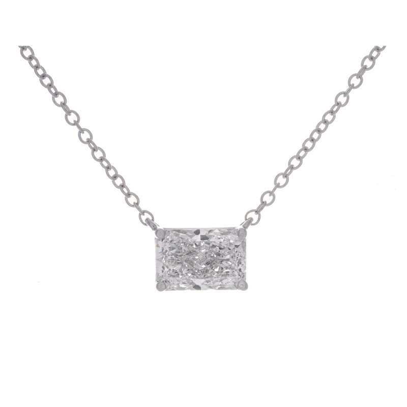 Radiant cut diamond pendant store