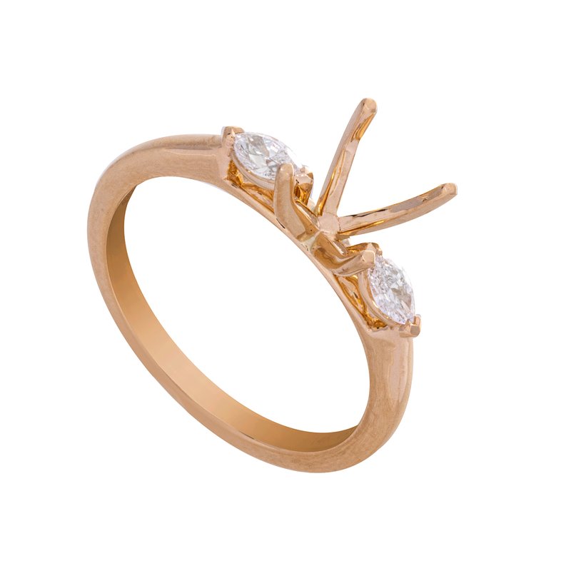 Kesslers 1 4ct T W Diamond Engagement Ring In 14k Yellow Gold