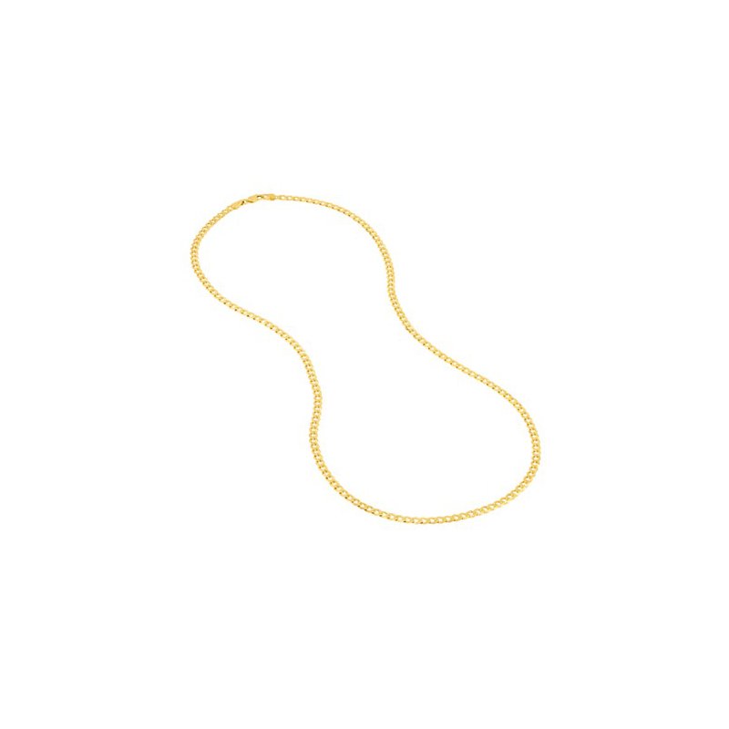 22 Inch Light Cuban Chain in 14K Yellow Gold H21Y01848 - Ramsey's ...