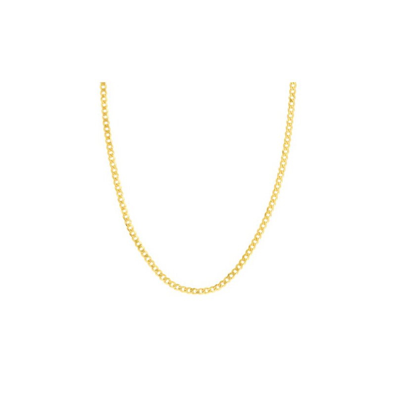 22 Inch Light Cuban Chain in 14K Yellow Gold H21Y01848 - Ramsey's ...