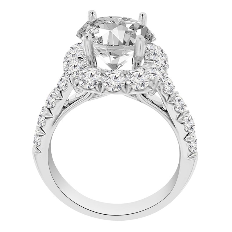 2ct tw Diamond Engagement Ring Setting in 14K White Gold JENGS22-0047 ...