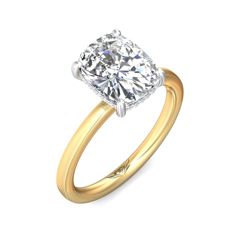 2 1/2ct tw Diamond Solitaire Engagement Ring in 14K Yellow & White Gold ...