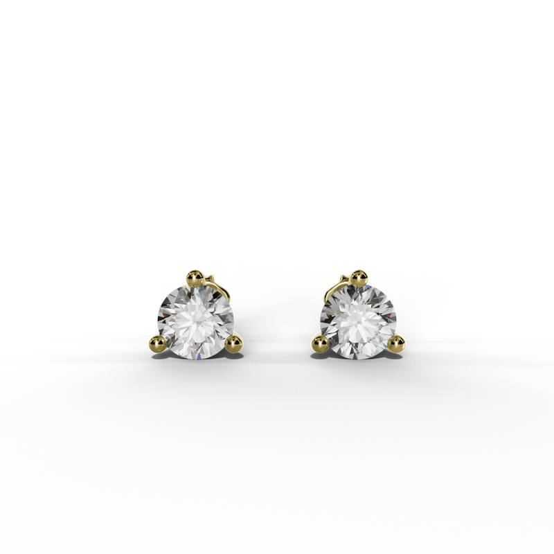 18ct diamond stud earrings store