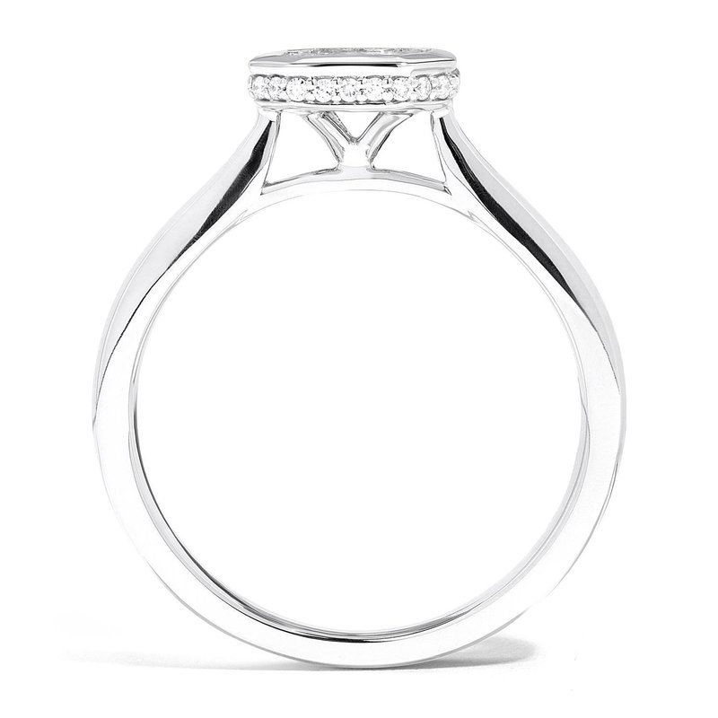 5/8ct tw Diamond Thousand Points of Light Engagement Ring in 18K White ...