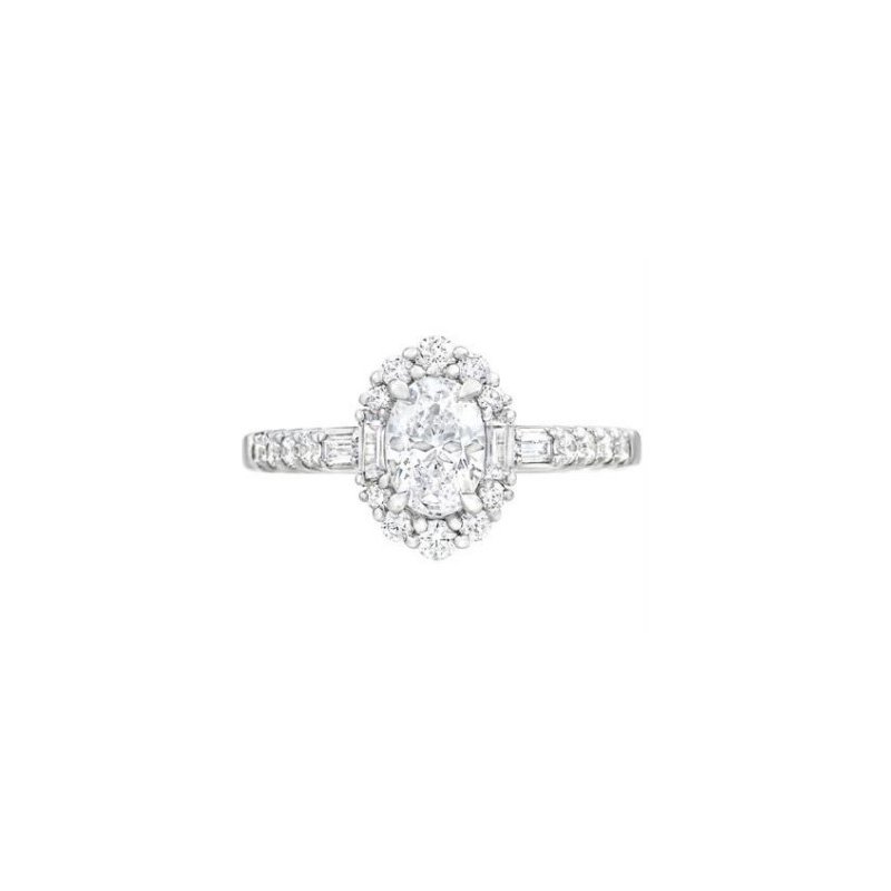 1/2ct tw Diamond Engagement Ring Setting in 14K White Gold JENGS22-0152 ...