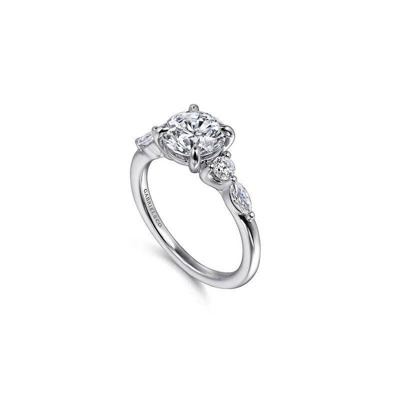 1/3ct tw Diamond Engagement Ring Settting in 14K White Gold JBSN22-0281 ...