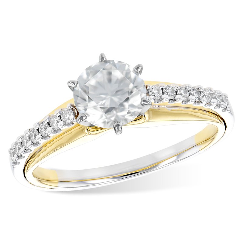 King's Bridal 14kt Yel & Wh Gold w/.77ct Diamond and Diam Shank #020245 020245 - Kings Jewelry
