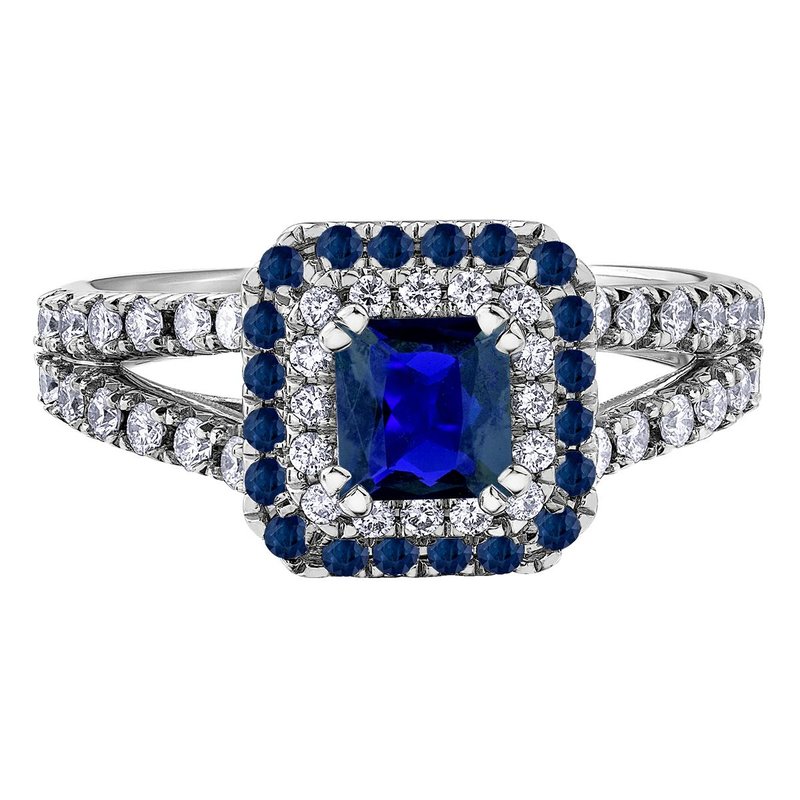 Ashley Ladies Sapphire & Diamond Ring 050345 - Ashley Jewellers