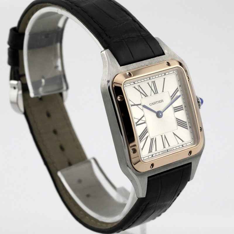 Joyce's Pre-Owned Cartier Santos-Dumont Large Two Tone, 18k red gold ...