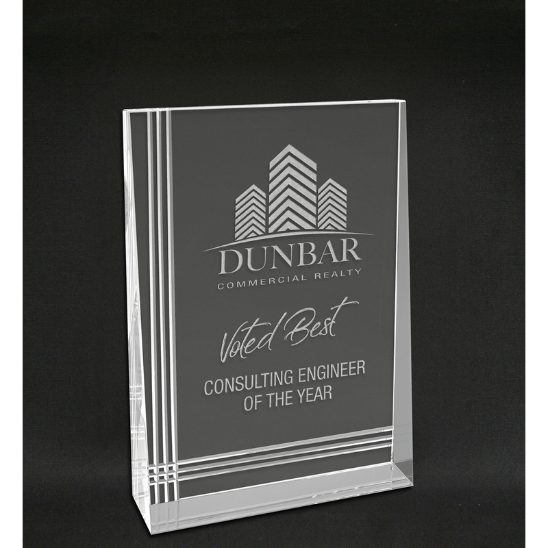 Plaques & Awards Crystal Wedge Award CrystalAward - Ken K Thompson Jewelry