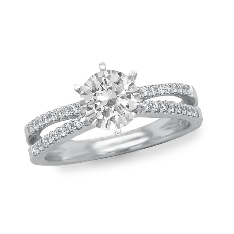 Classic Selection Engagement Ring 100-03325 - Ken K Thompson Jewelry
