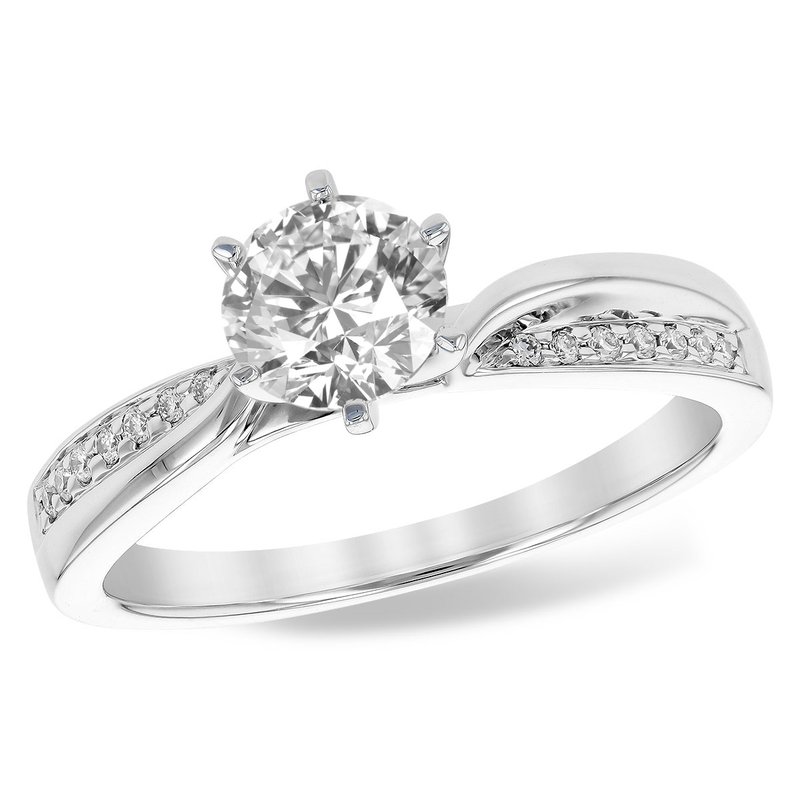 Classic Selection Engagement Ring 100-03326 - Ken K Thompson Jewelry