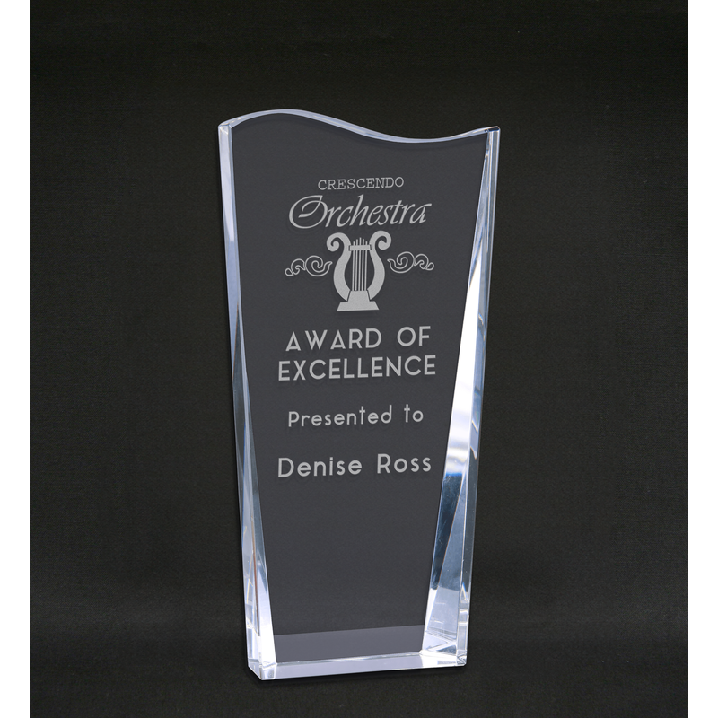 Plaques & Awards Crystal Facet Wave Award CrystalAward - Ken K Thompson ...