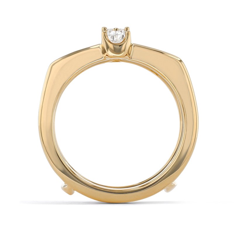 Ashi L Paradox Line Ring AC160562EVRGYG - Diamond District