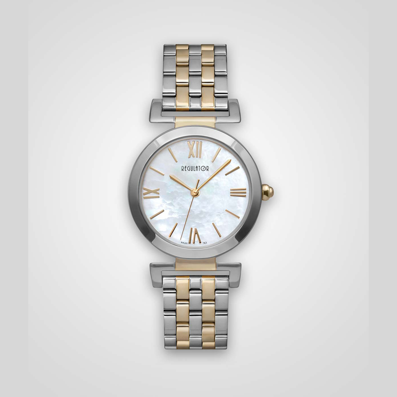 Regulator Two Tone Stainless Steel Watch A4287t B Lit Facet Foundry