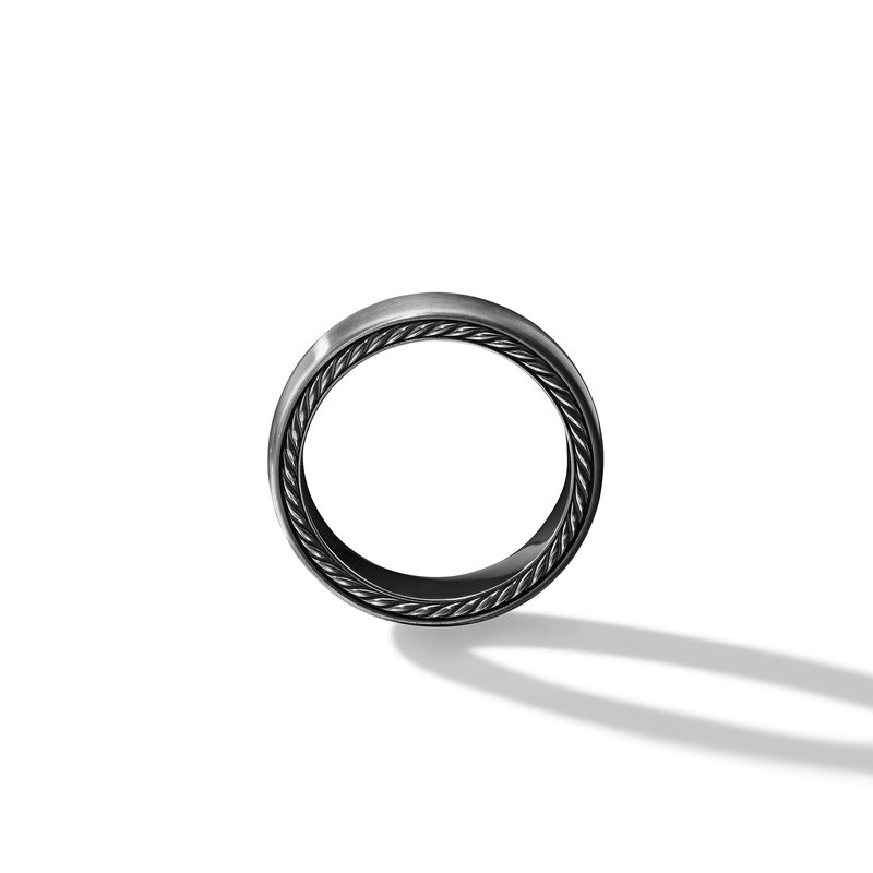 Streamline® Band Ring in Grey Titanium 883932353143 - Mednikow