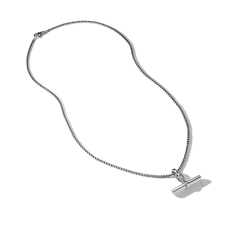 Lexington E/W Barrel Pendant in Sterling Silver 192740818608 - Mednikow