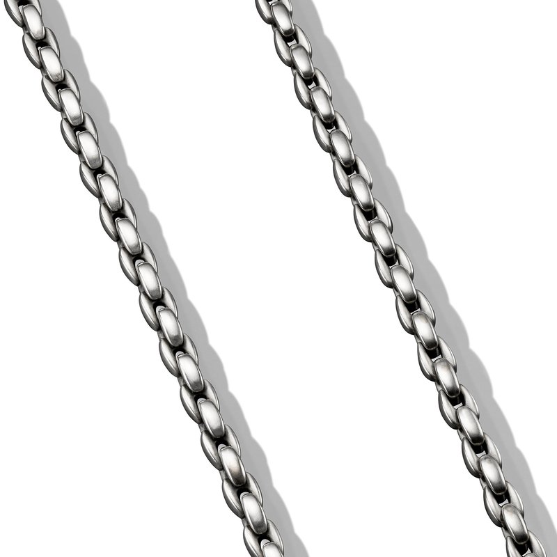 Elongated Box Chain Necklace in Sterling Silver, 6mm 883932904055 ...