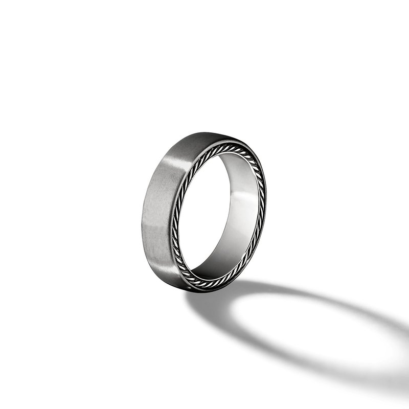 Streamline® Band Ring in Grey Titanium 883932353129 - Mednikow