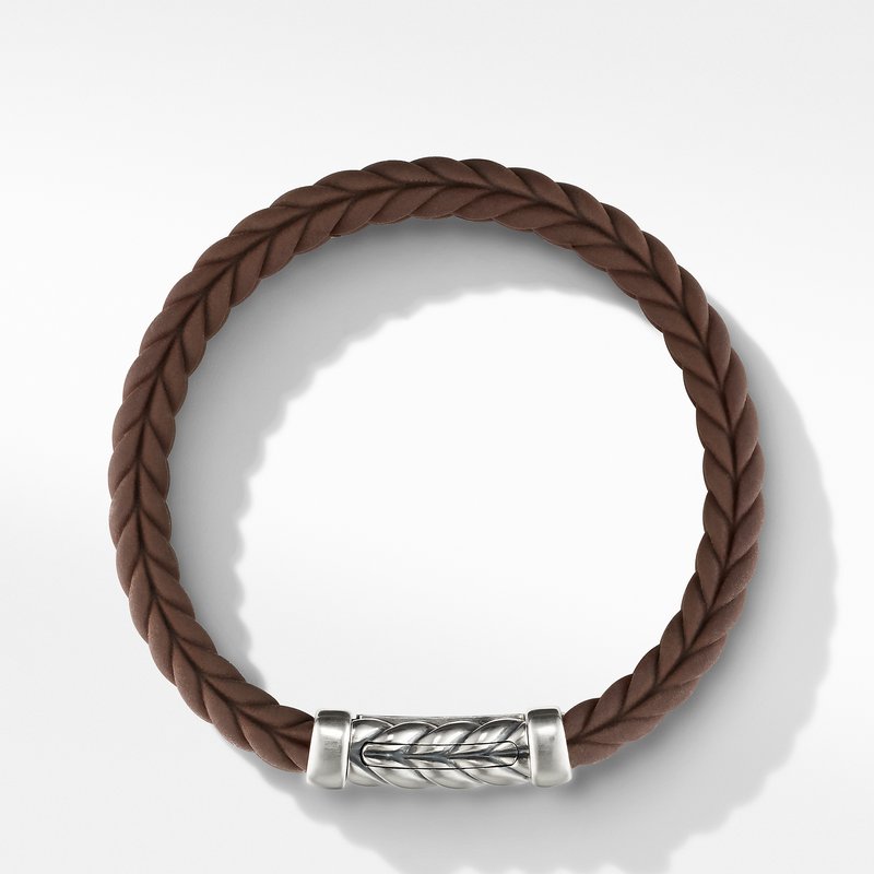 Chevron Brown Rubber Bracelet 192740897924 - Mednikow