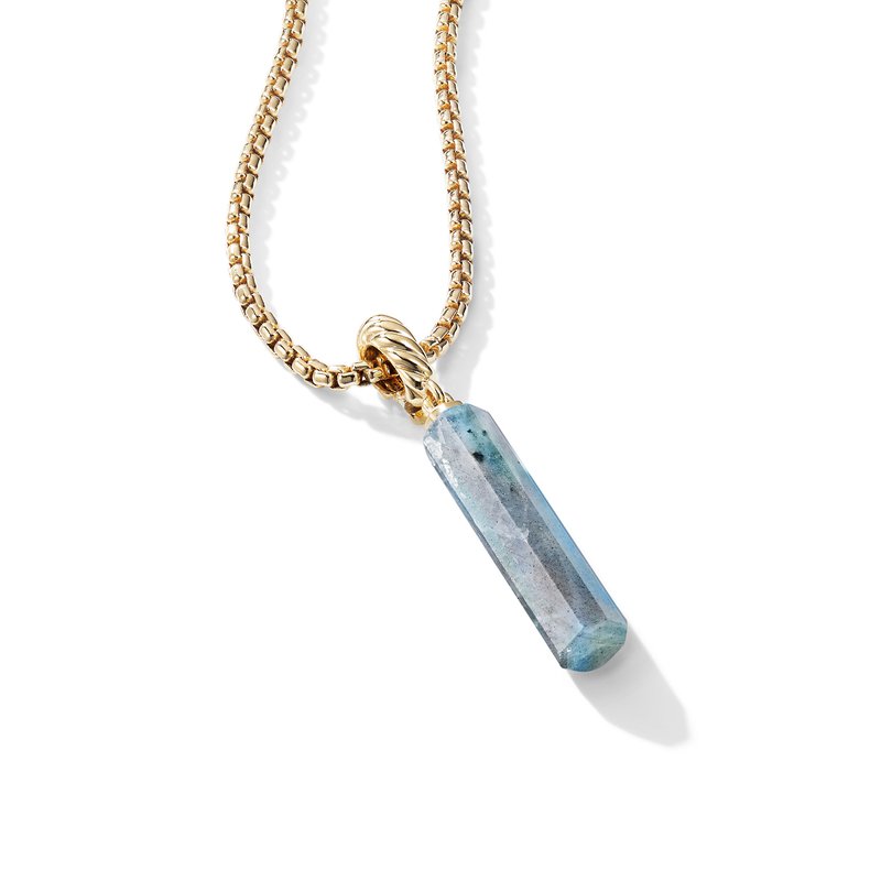 Barrel Amulet with Labradorite and 18K Yellow Gold 883932938937 - Mednikow