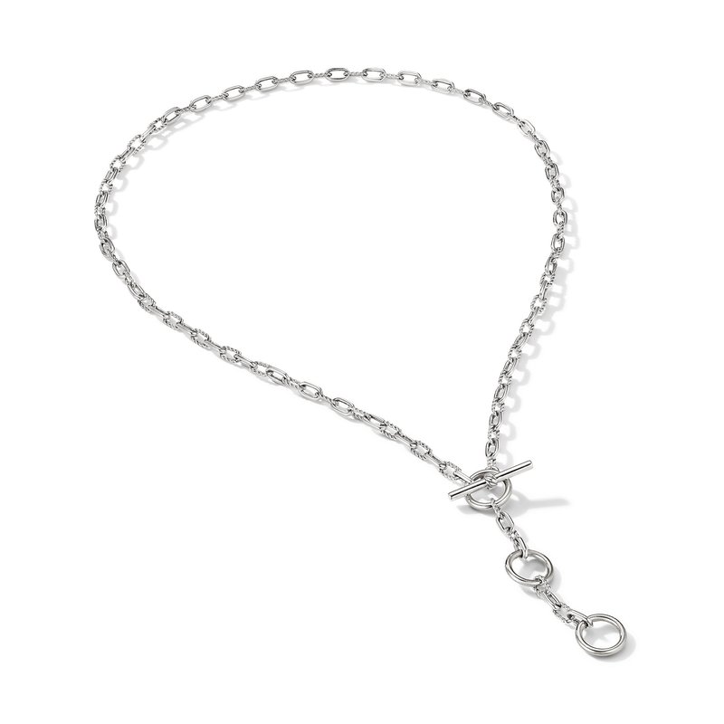 DY Madison® Three Ring Chain Necklace in Sterling Silver 192740822629 ...